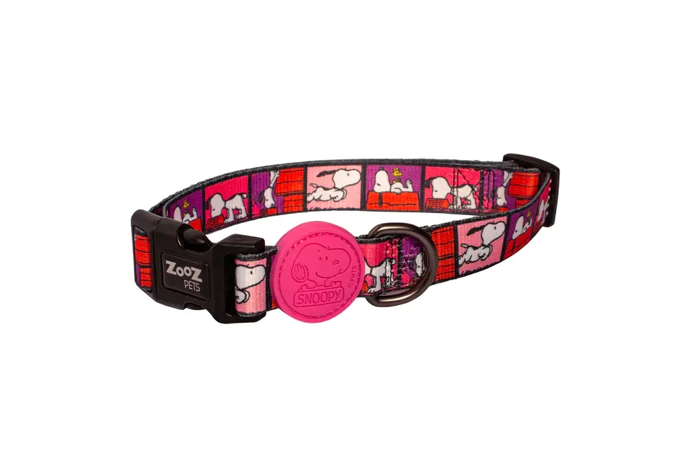 ZOOZ PETS Ogrlica za pse Snoopy Film COLOR S 27,5-42,5 cm roze
