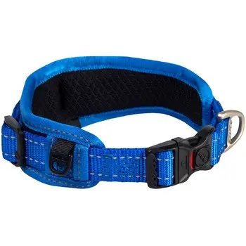 Rogz Klasičan Ogrlica za pse Fanbelt, L, 20mm-3/4", Plava