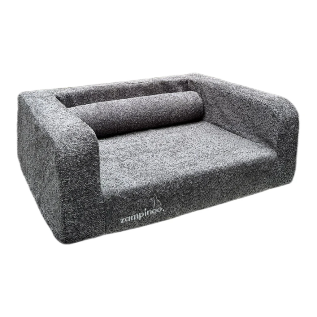 ZAMPINOO Sofa Miyo Premium Krevet za pse sa memorijskom penom, 90 x 70 x 30 cm, Siva