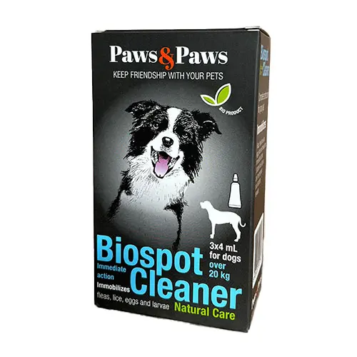 Paws&Paws Biospot cleaner Ampula protiv parazita za pse preko 20kg, 4ml