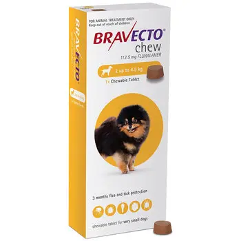 Bravecto Tableta protiv parazita za žvakanje za pse, 2-4.5kg, 112.5mg