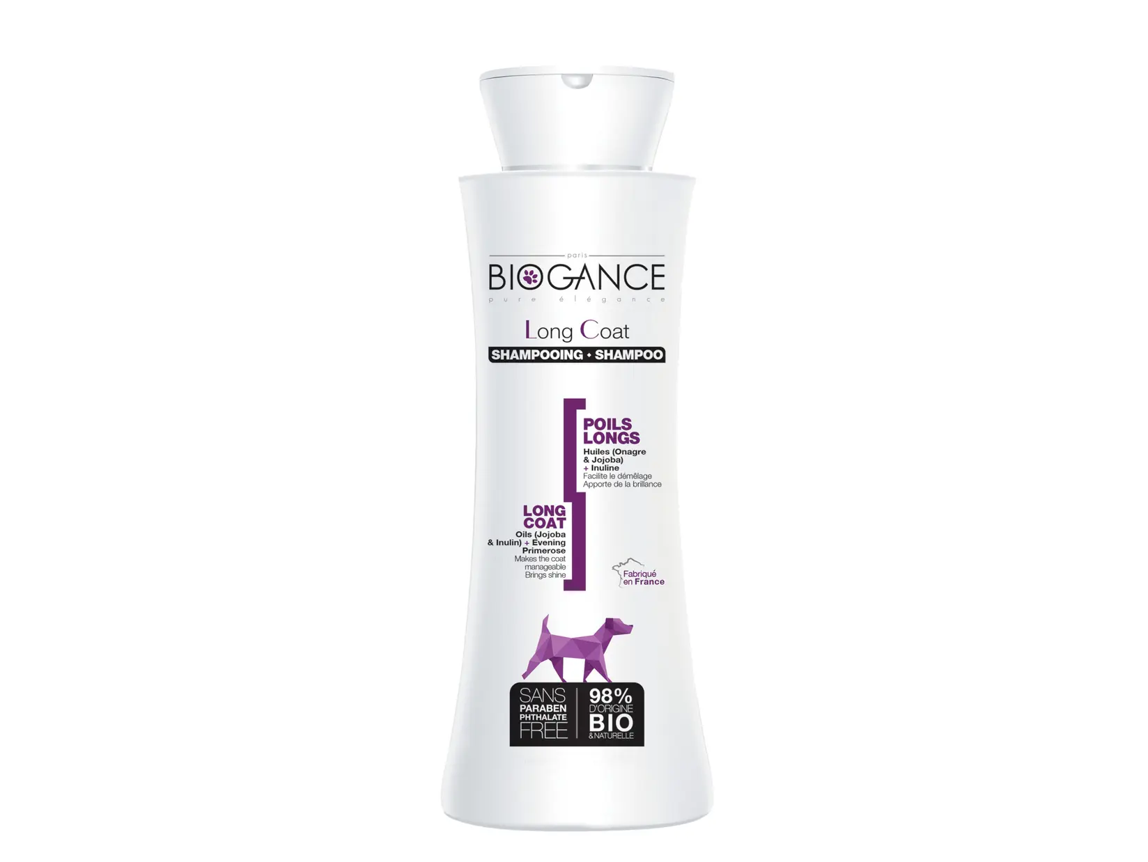 BIOGANCE Šampon za pse Long coat, Za dugačku dlaku, 250 ml