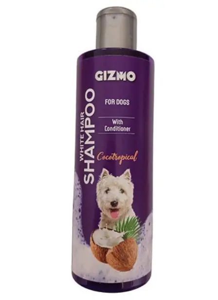 GIZMO Šampon sa regeneratorom za bele pse Kokos, 250ml