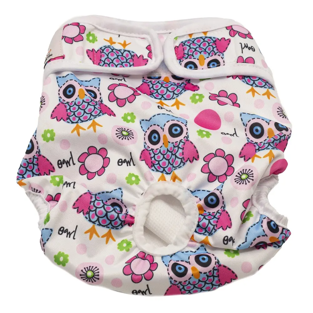 Misoko Periva pelena za ženke Diapers Reusable Female White, XS