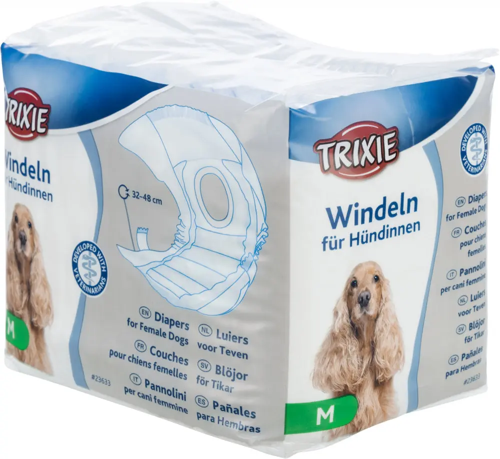 TRIXIE Pelene za ženke Diapers Female, 32-48cm, M, 12 komada