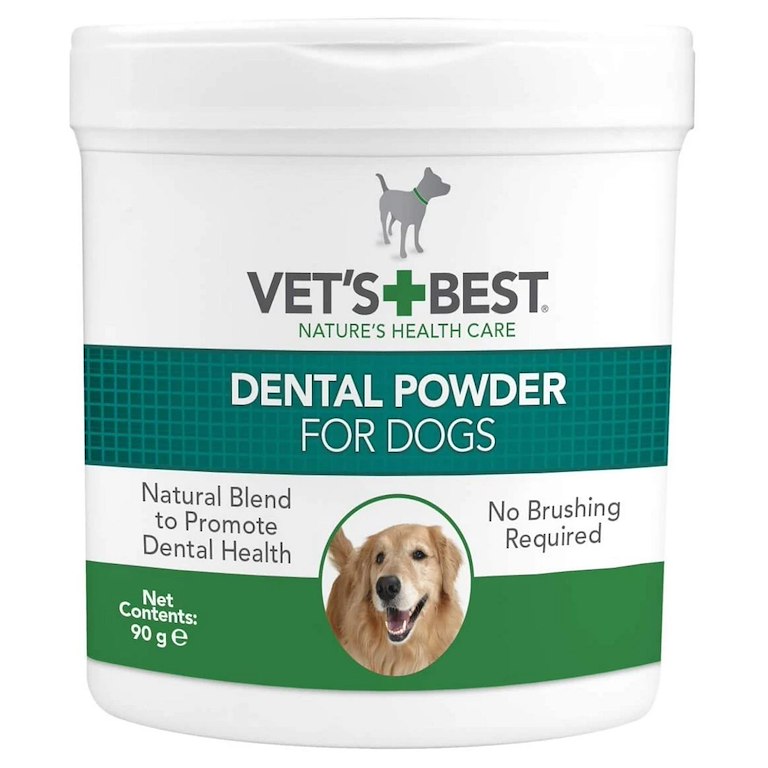 VET'S BEST Prah za zube pasa Dental Powder, 90 g