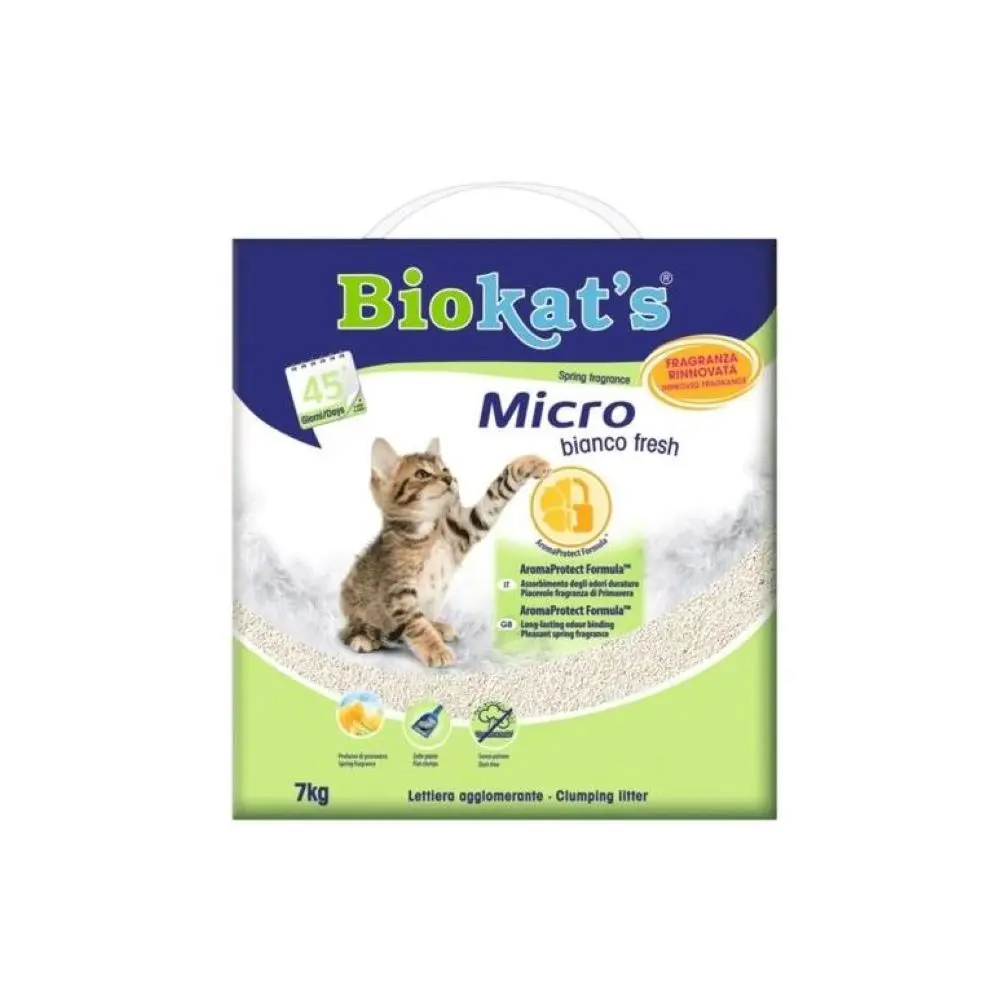 GIMBORN Grudvajući pesak za mačke Biokat’s Micro Fresh 7 kg
