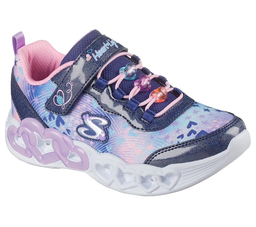 Skechers Patike za devojčice S Lights-Infinite Heart Ligh, 303261L-NVMT, Teget