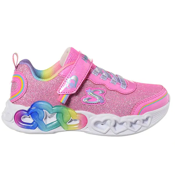 Skechers Patike za devojčice Infinite Heart Lights, Roze