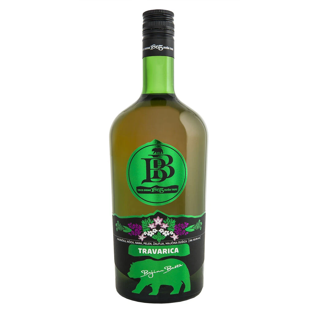 BB Rakija Travarica 40% vol, 1000ml