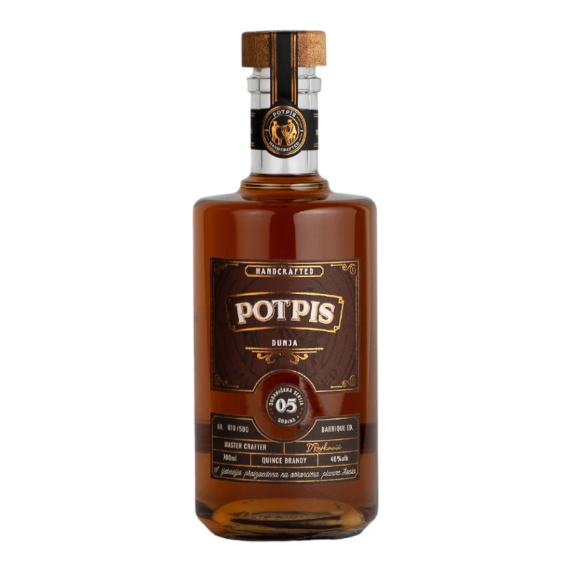 Potpis Rakija Dunja Barrique 5 40% vol, 700ml