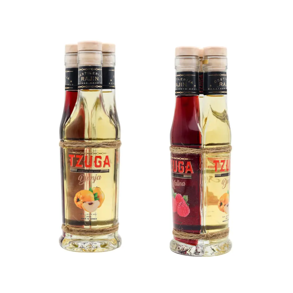 Tzuga Rakija 3u1, Malina, Medica, Dunja, 3x100ml
