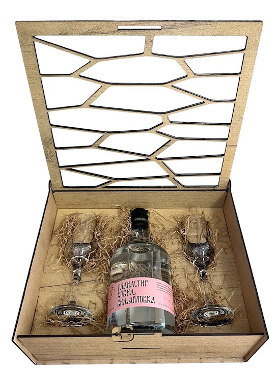 Kovilj Viljamovka Gift Box 2 čaše Grappa - model saće