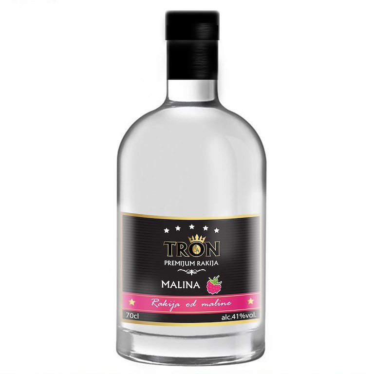 KAŠASA TRON Premijum Rakija, Malina, 0.7l