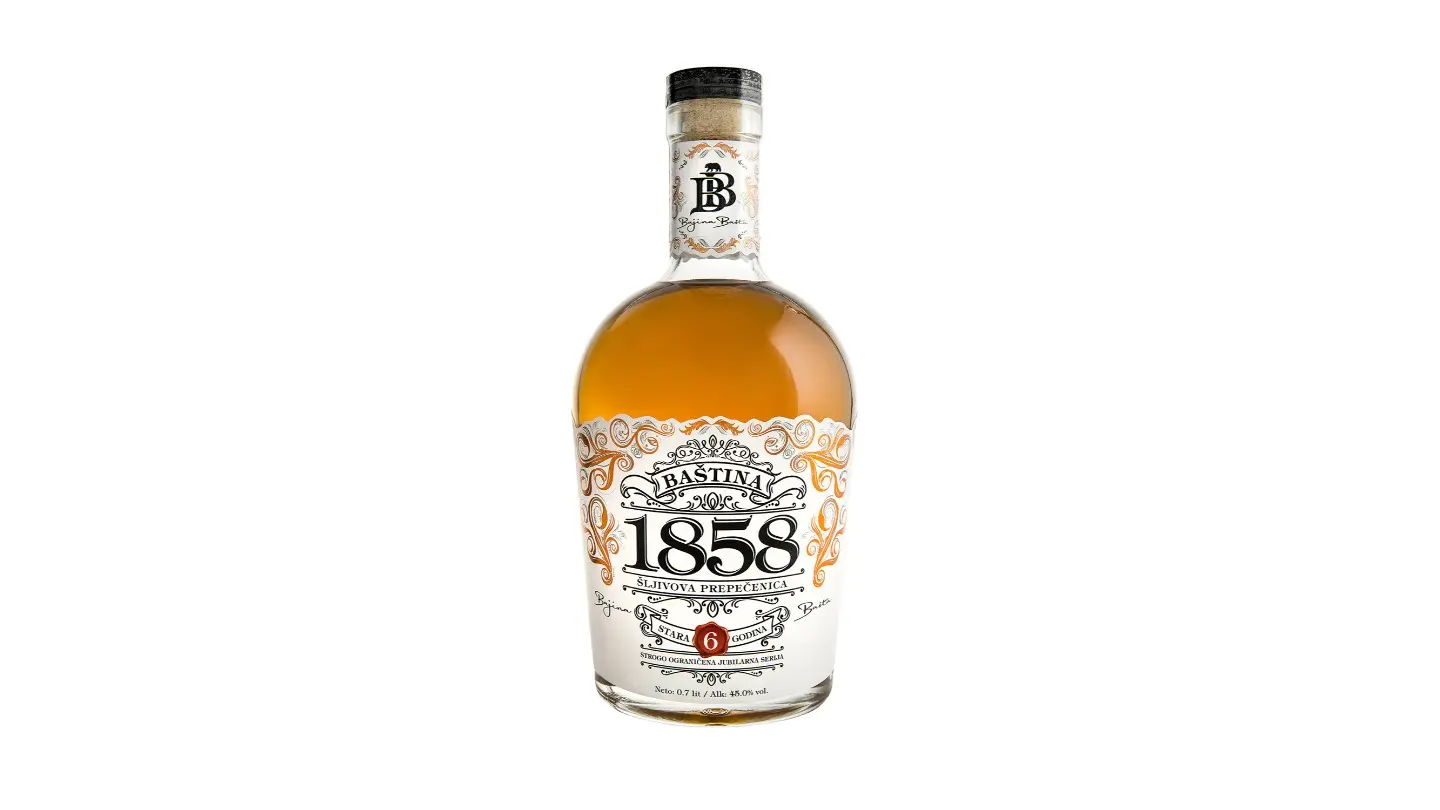 BB Rakija Baština 1858 6 godina 0.7l