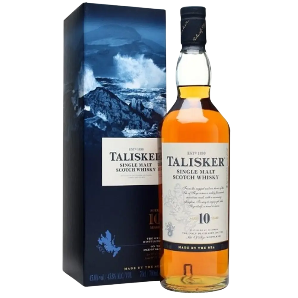 TALISKER Viski Single Malt 10 y.o. Gift Box 0,7 l