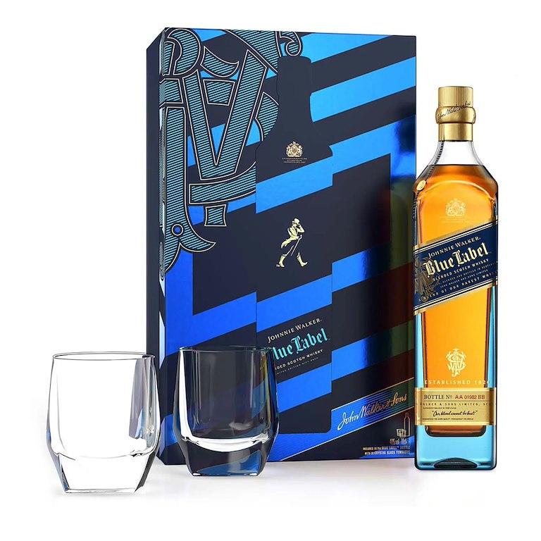 JOHNNIE WALKER Blue viski 0,7 sa 2 čase
