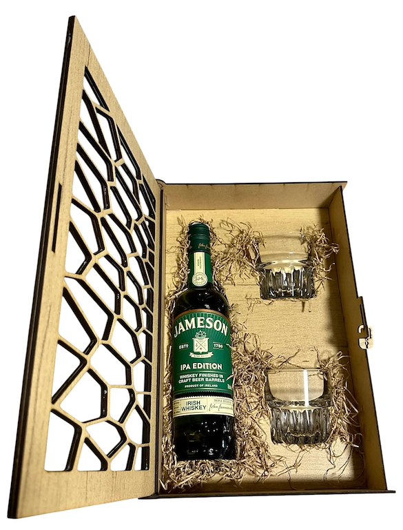 Jameson Ipa Edition Gift Box 2 čaše - model saće