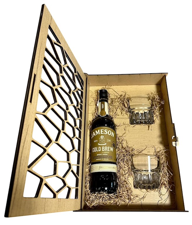 Jameson Cold Brew Gift Box 2 čaše - model saće