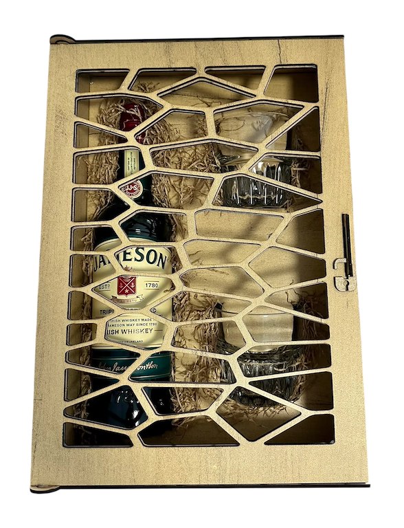 Jameson 0.7 Gift Box 2 čaše - model saće