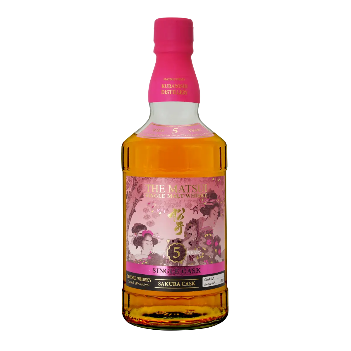 THE MATSUI SINGLE MALT JAPANESE WHISKY SAKURA SINGLE CASK 5 YEARS OLD