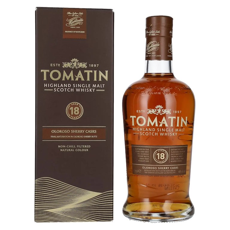 Tomatin Viski 18Y 46%, 0,7l