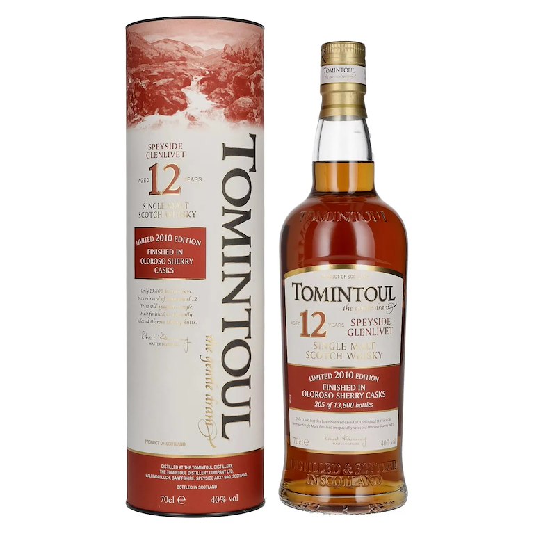 TOMINTOUL Viski Oloroso, 0.7l