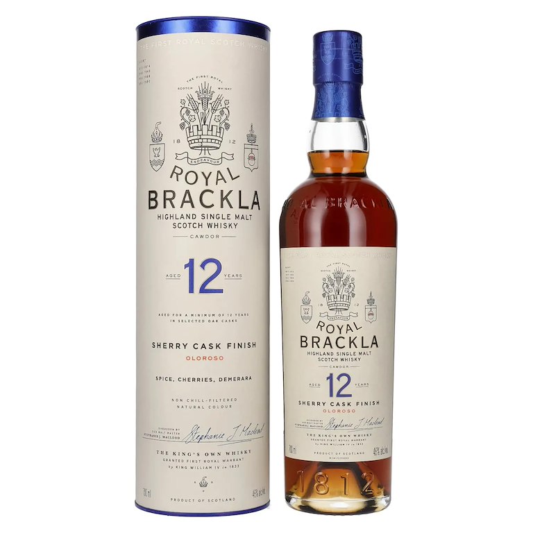 ROYAL BRACKLA Viski Sherry Cask Oloroso, 0.7l