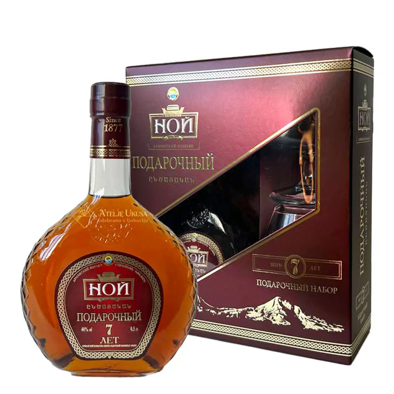 NOY Jermenski konjak Podarochniy gift box 7 Y.O., 0.5 l