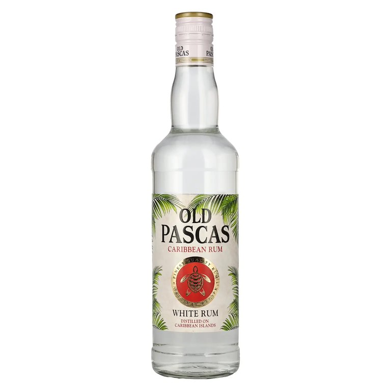 OLD PASCAS Rum Barbados White alk. 37.5%, 0.7 l