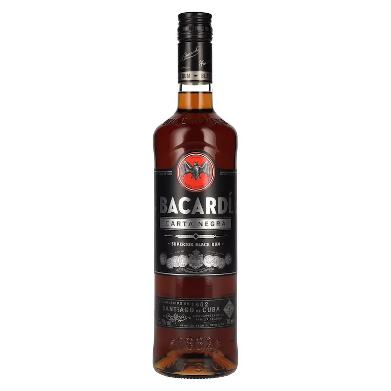 BACARDI Rum Carta Negra alk. 40%, 0.7 l