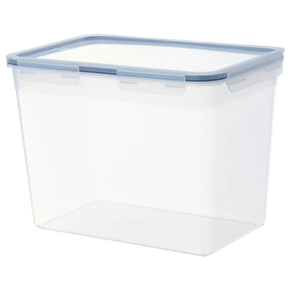 Posuda za hranu s poklopcem, pravougaono/plastika, 10.6 l