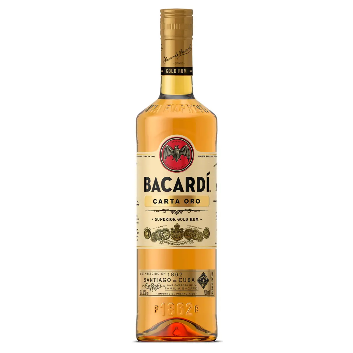 BACARDI Carta Oro Rum 0.7L NRGB