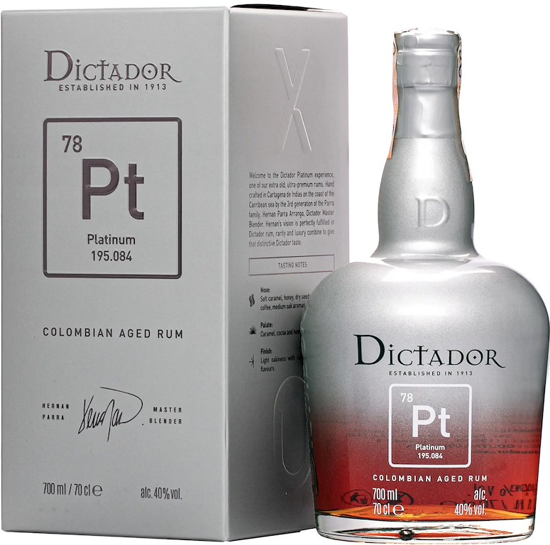 DICTADOR Rum Platinum Gift Box 0,7 l