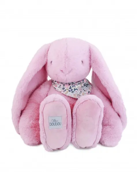 Doudou et Compagnie Plišana igračka zeka Fleurette, 50cm, Roze