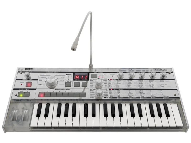 KORG Sintisajzer Vokoder MICROKORG-Crystal, 52.4x23.2x7cm, Beli