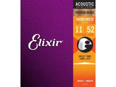 Elixir Žice za akustičnu gitaru 16027 Custom Light, .011-.052