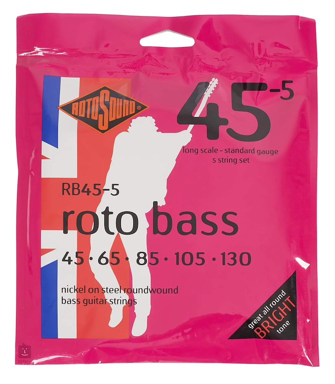 Rotosound Žice za petožičanu bas gitaru RB45-5 Roto bass, 045-130
