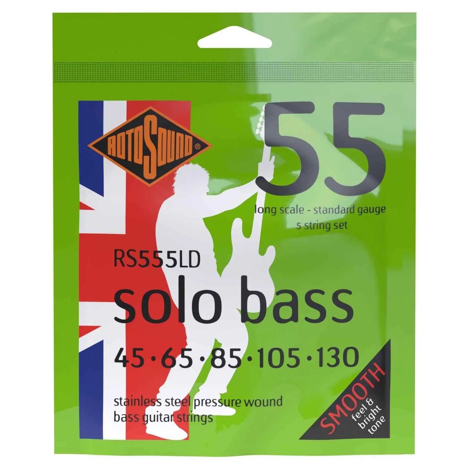 Rotosound Žice za petožičanu bas gitaru RS555LD Solo Bass, 045-130