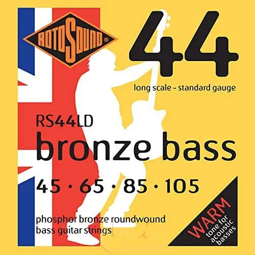 Rotosound Žice za akustičnu bas gitaru RS44LD, Bronze Bass 44, 045-105