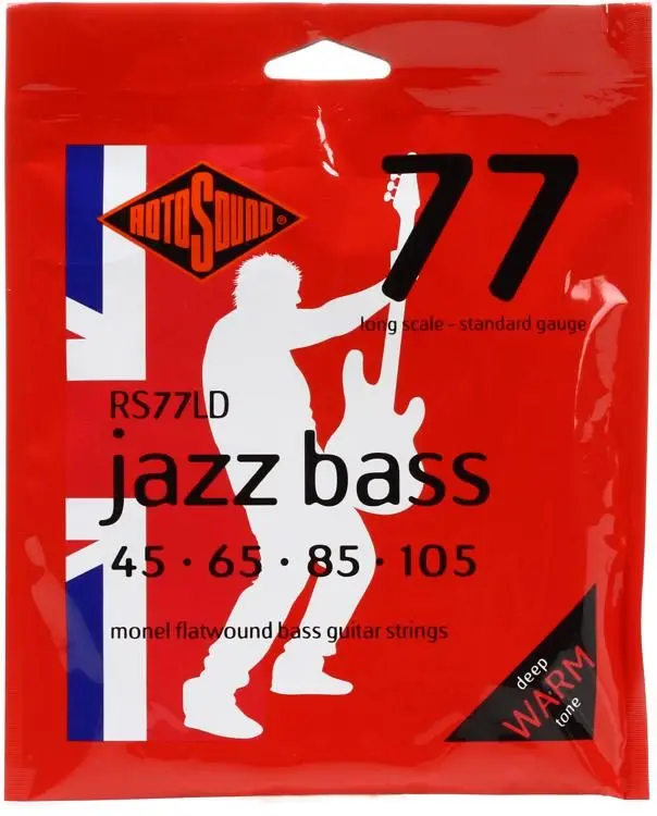 Rotosound Žice za bas gitaru RS77LD Jazz Bass 77, 045-105