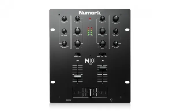 NUMARK DJ Mikseta M101, USB, Dvokanalna Crna