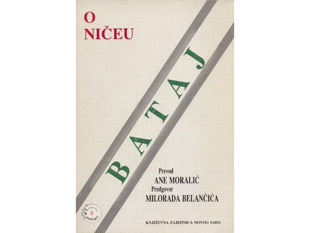 Žorž Bataj - O NIČEU (retko!)