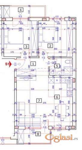 Veternik- Trosoban Stan 72 m2 na Prvom spratu na Top Lokaciji-povrat Pdv-065/385 8880