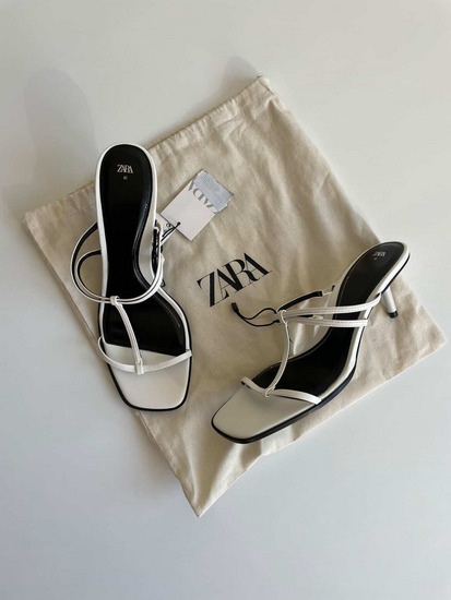 Zara crno bele mules 41