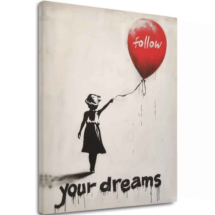 Slika FOLLOW YOUR DREAMS | Italijansko platno
