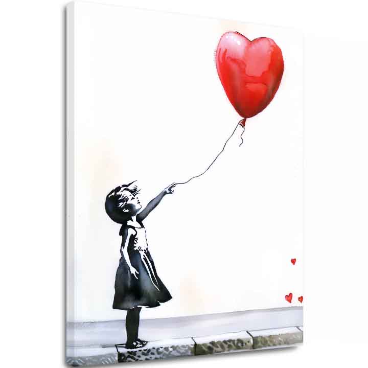 Slika EART BALLOON GIRL | Italijanski platno