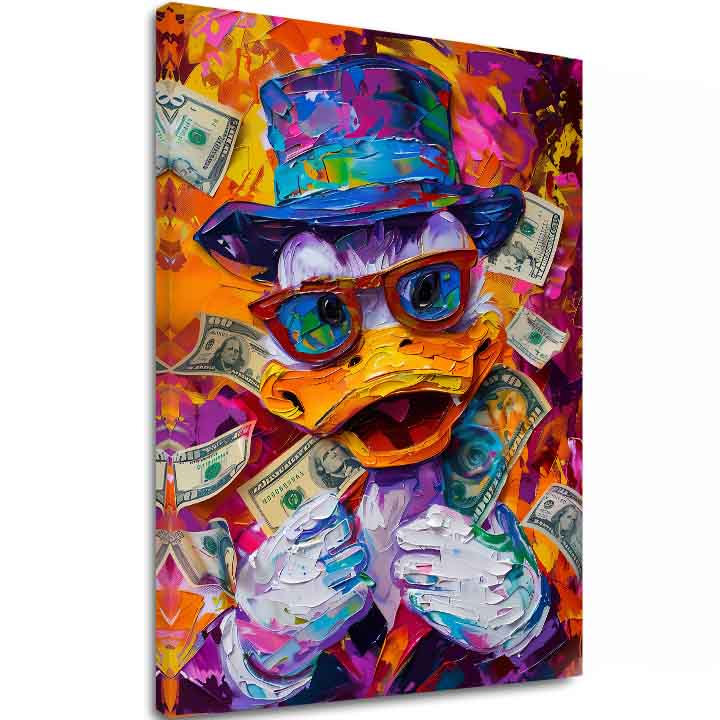 Slika MONEY DUCK | Italijanski platno