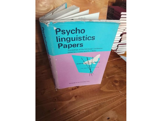 Psycholinguistic Papers: Proceedings of the 1966 Edinbu