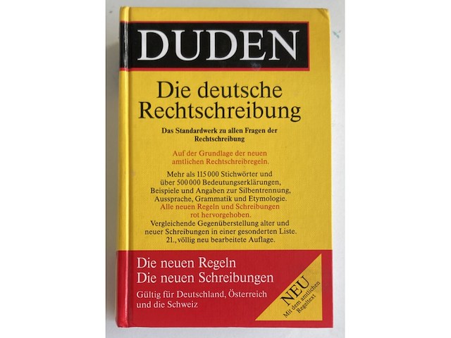 Duden - Die deutsche Rechtscreibung